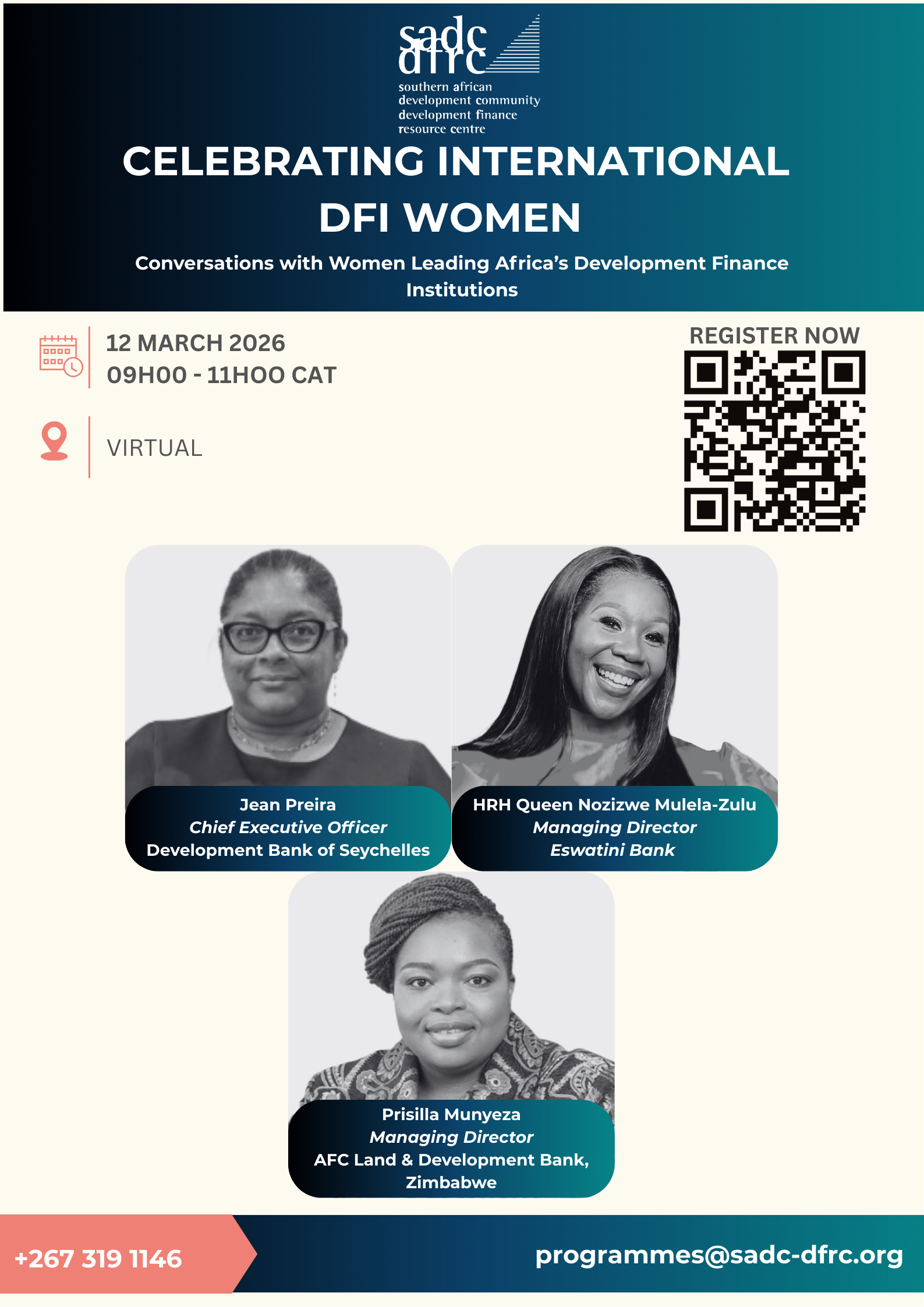 International DFI Women | Leadership Conversations – SADC-DFRC