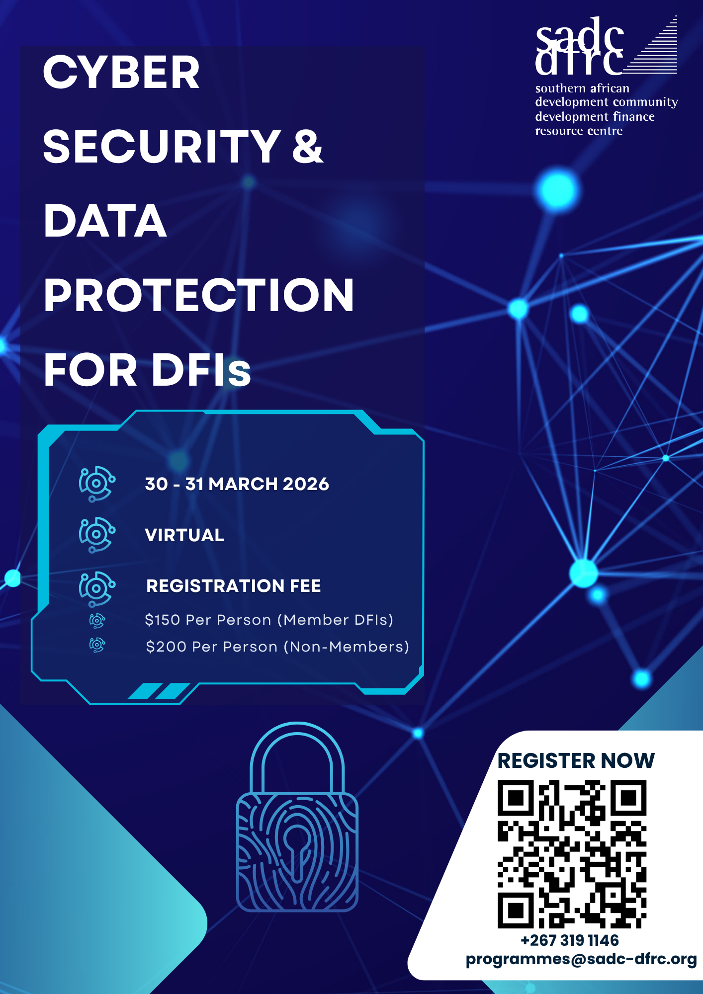 Cyber Security & Data Protection for DFIs Programme – SADC-DFRC